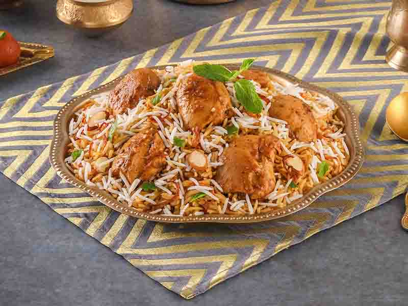 Lazeez Bhuna Murgh (Chicken Dum Biryani Boneless Serves 1) results in ...